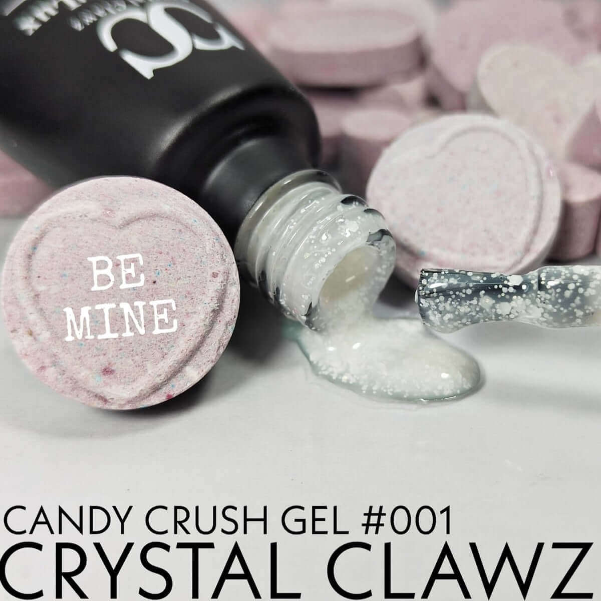 Crystal Clawz CANDY CRUSH Gel Polish - Be Mine (#01)