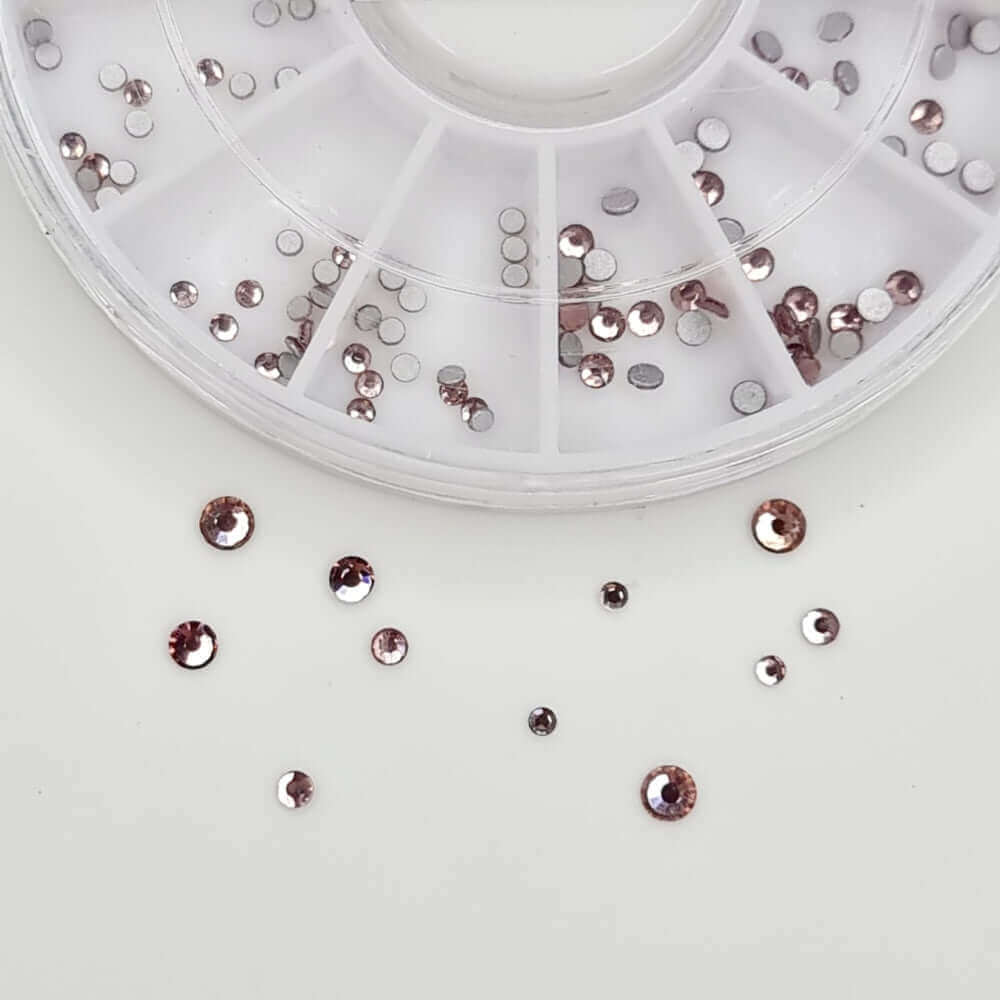 Light Garnet Crystal Rhinestone Wheel