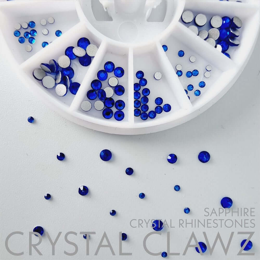 Sapphire Crystal Rhinestone Wheel